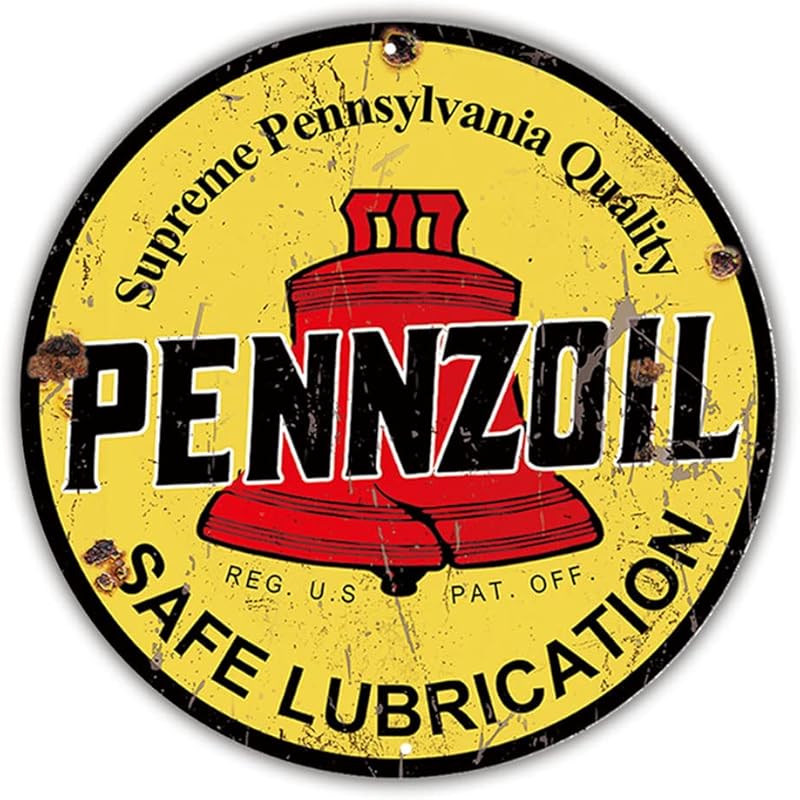 Reproduction Vintage Tin Signs, Gas Oil Car Metal Signs for Garage Man ...