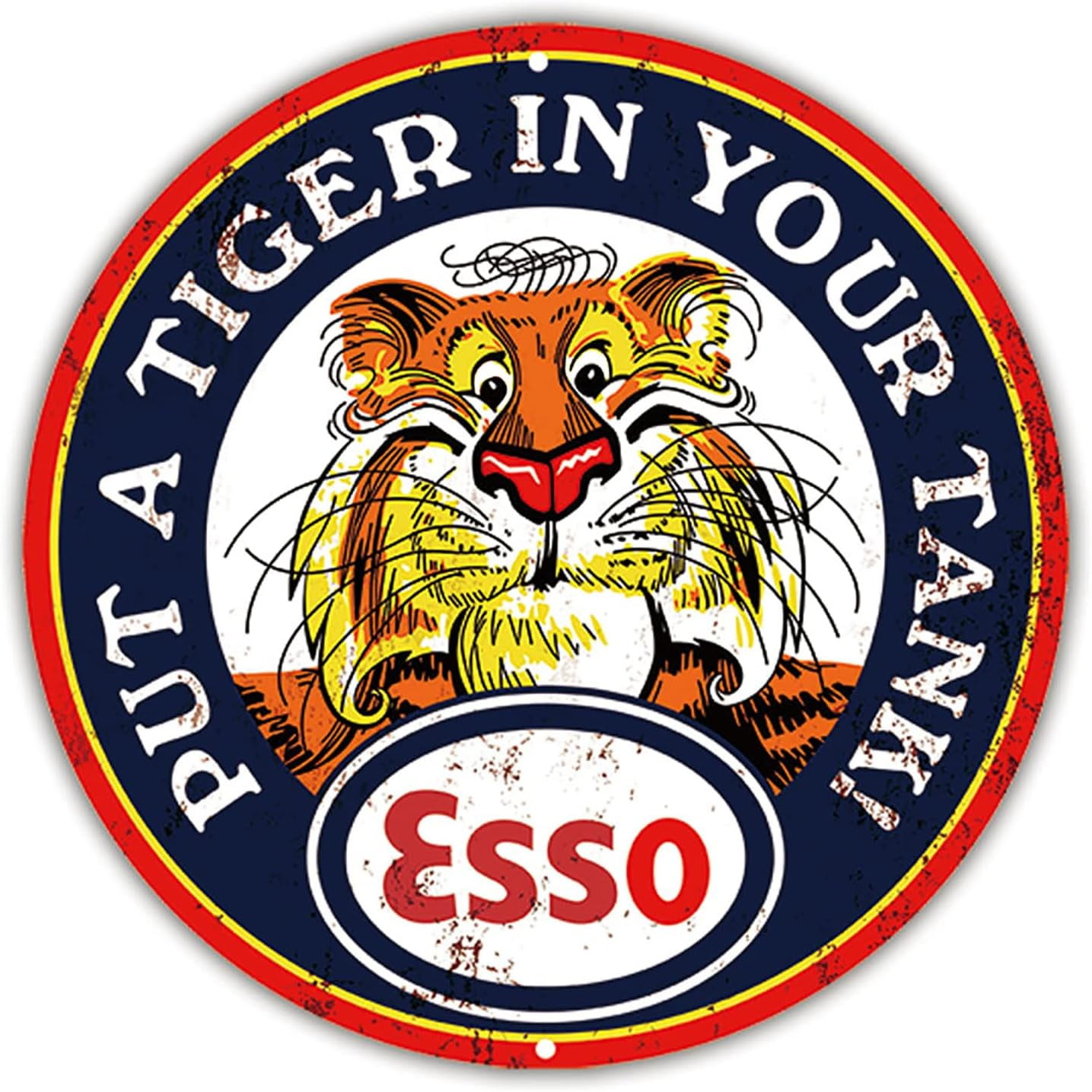 Reproduction Vintage Tin Signs, Gas Oil Car Metal Signs for Garage Man ...