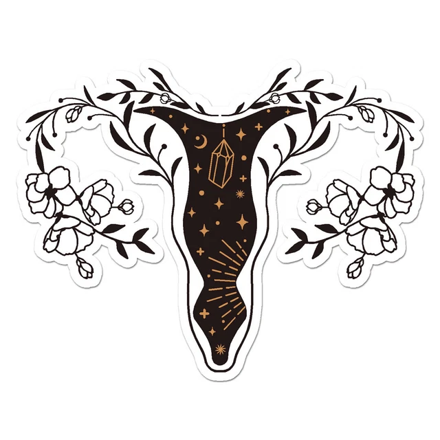 Reproductive Rights Uterus Sticker Phone Decal Water Bottle Stickers ...