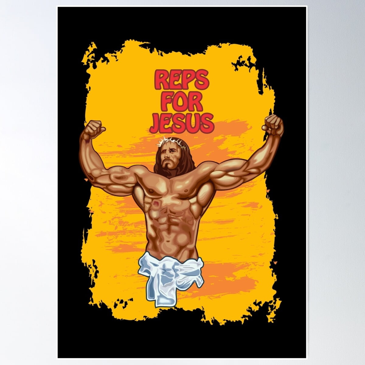 Reps For Jesus - Swole Jesus - Jesus Is Your Homie So Remember To Pray ...