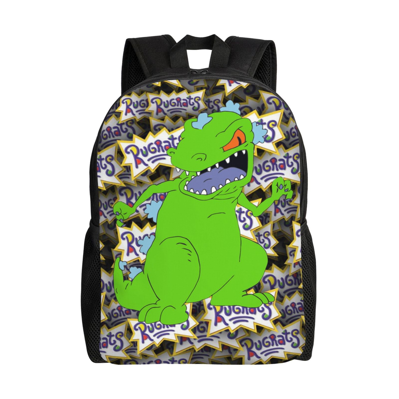 Reptar Rugrats Backpack Casual Adjustable Bookbag School Bag Unisex ...