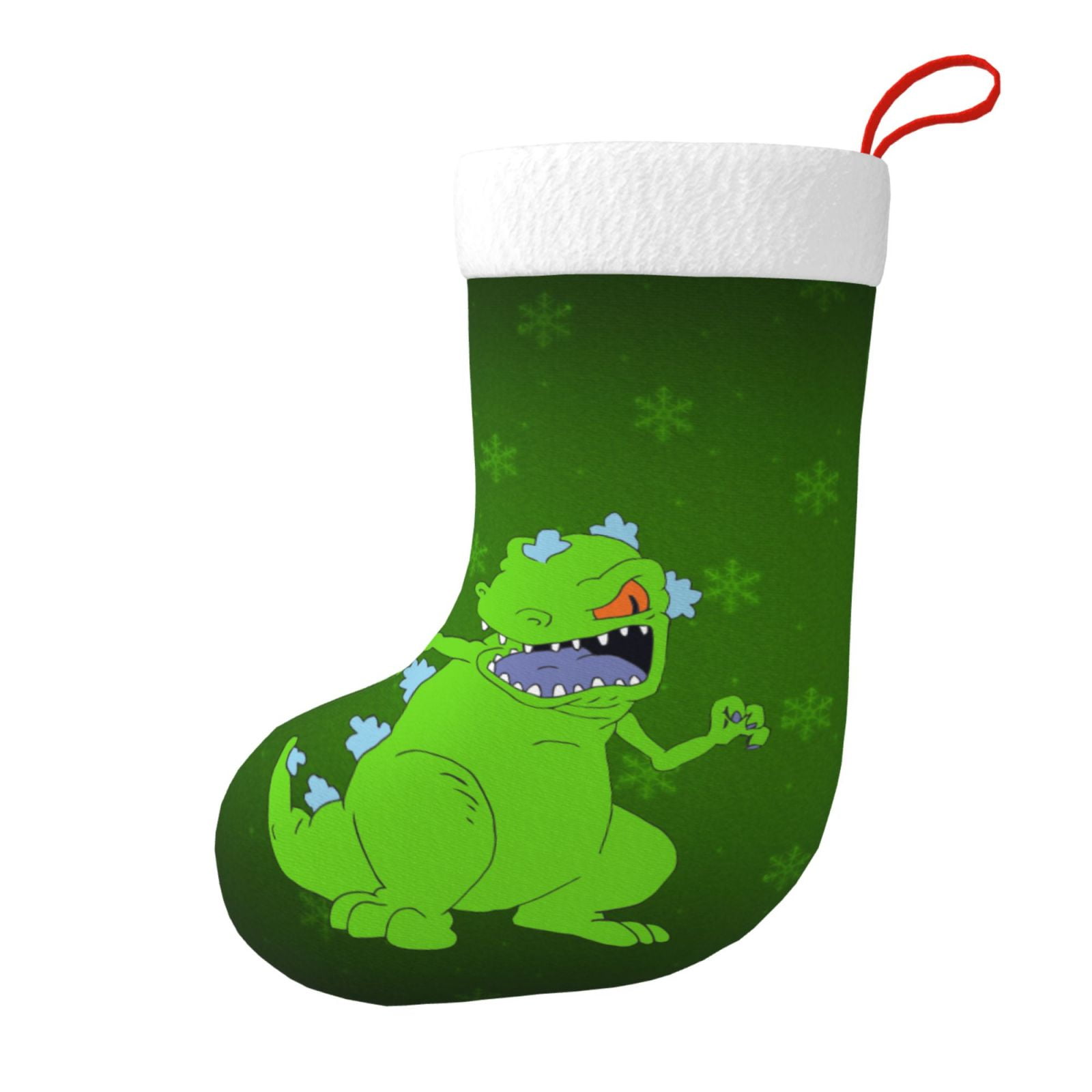 Reptar Rugrats Christmas Stocking Fireplace Hanging Stocking Ornaments ...