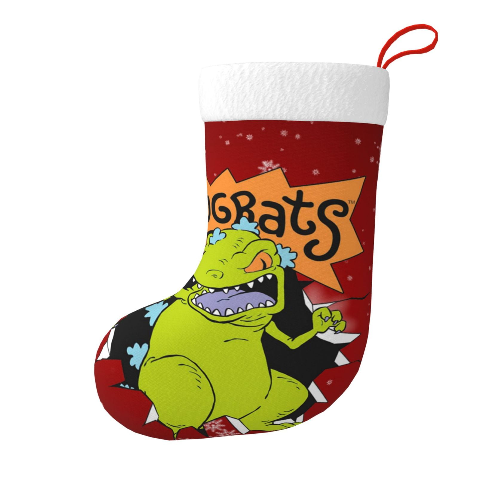 Reptar Rugrats Christmas Stocking Fireplace Hanging Stocking Ornaments ...