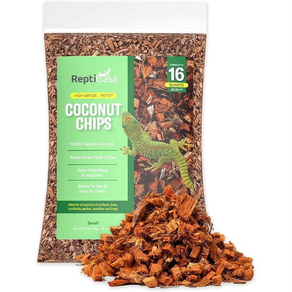 ReptiCasa Organic Coconut Chips Substrate Clean & Ready to Use for ...