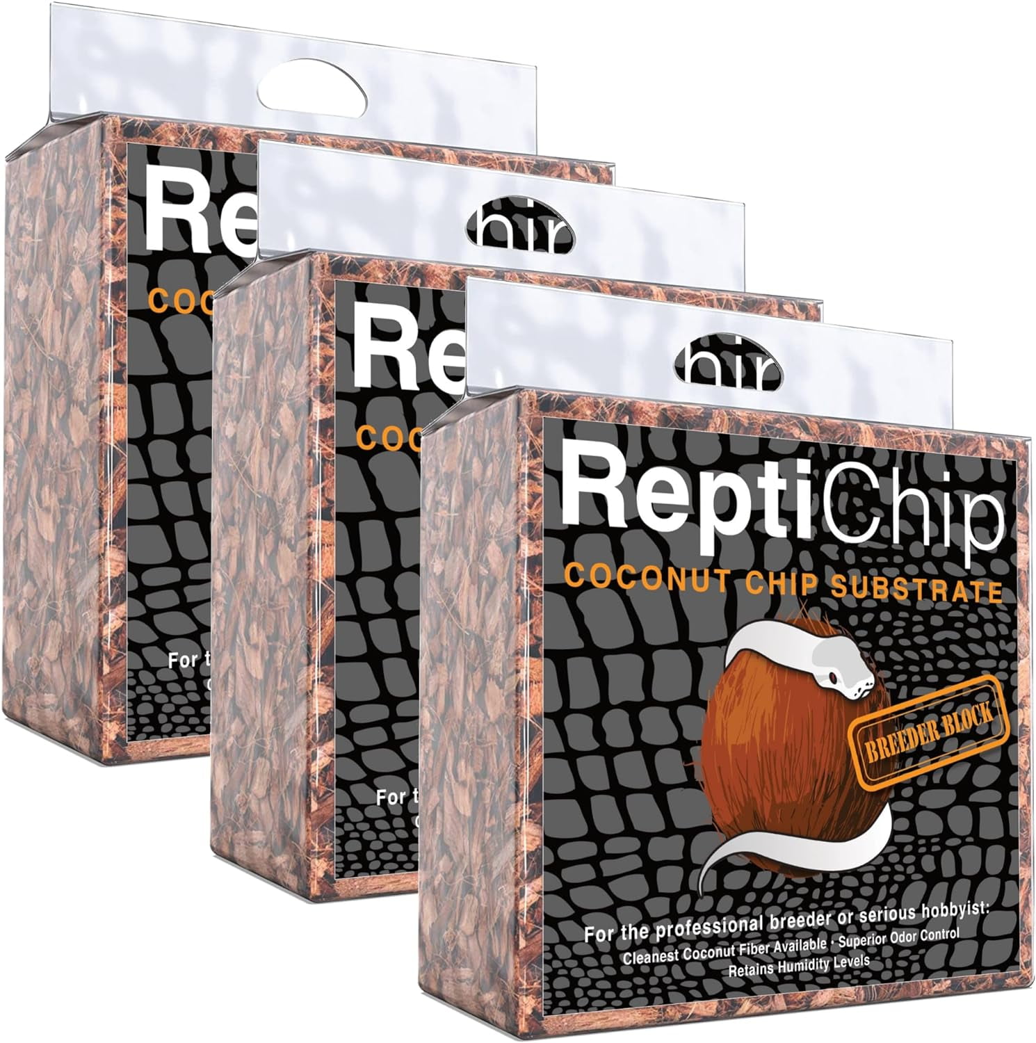 ReptiChip Compressed Coconut Chip Substrate for Reptiles 72 Quart Coco ...