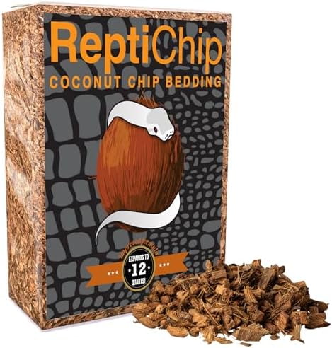 ReptiChip Reptile Bedding Loose Coconut Chip 12 Quart Coco Husk ...