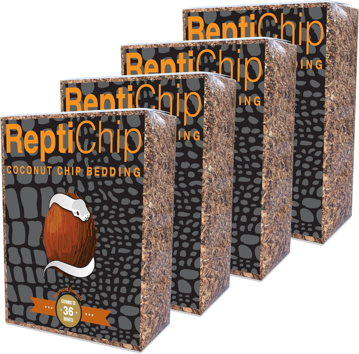 ReptiChip Reptile Bedding Loose Coconut Chip 36 Quart Coco Husk ...