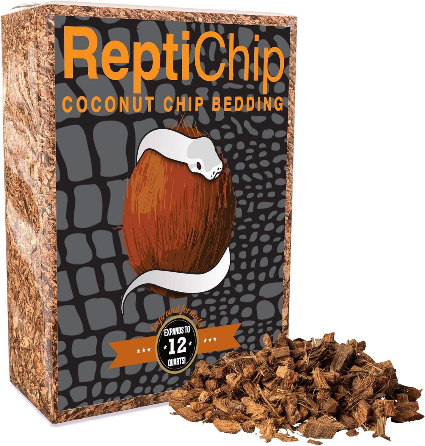 ReptiChip Reptile Bedding Loose Coconut Chip 36 Quart Coco Husk ...