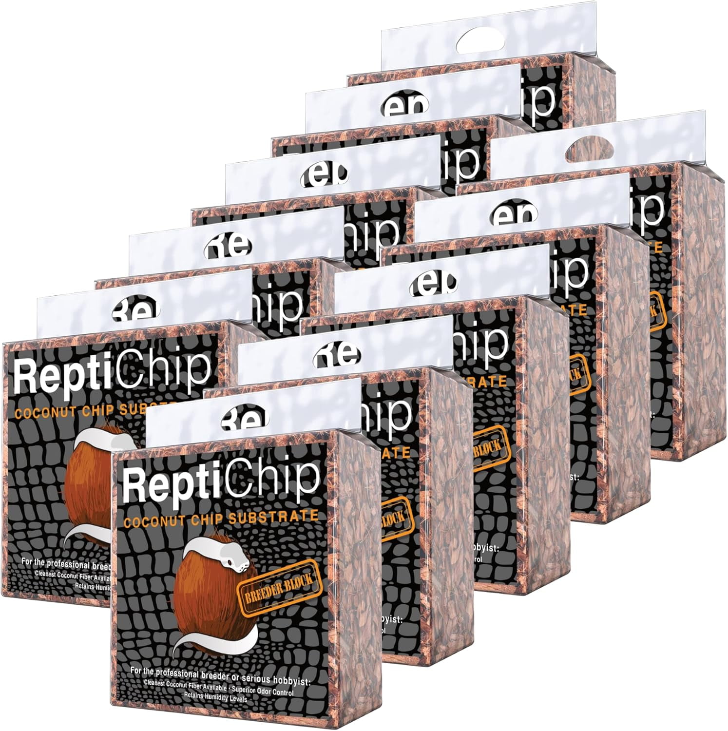 ReptiChip Reptile Substrate Coconut Chip Bedding 72 Quart Compressed ...