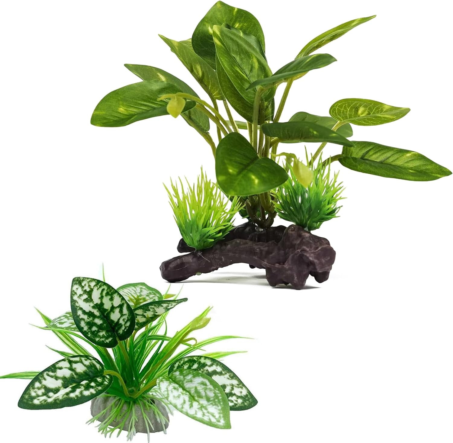 Reptile Artificial Plants, Terrarium Plants Decorations Supplies ...