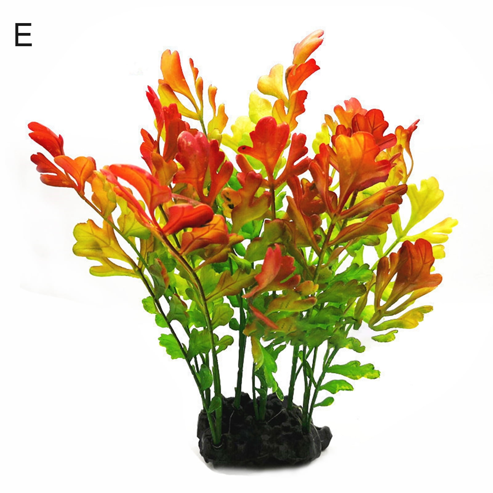 Reptile Box Simulated Monstera Soluble Leaves Fish Tank Water Plants ...