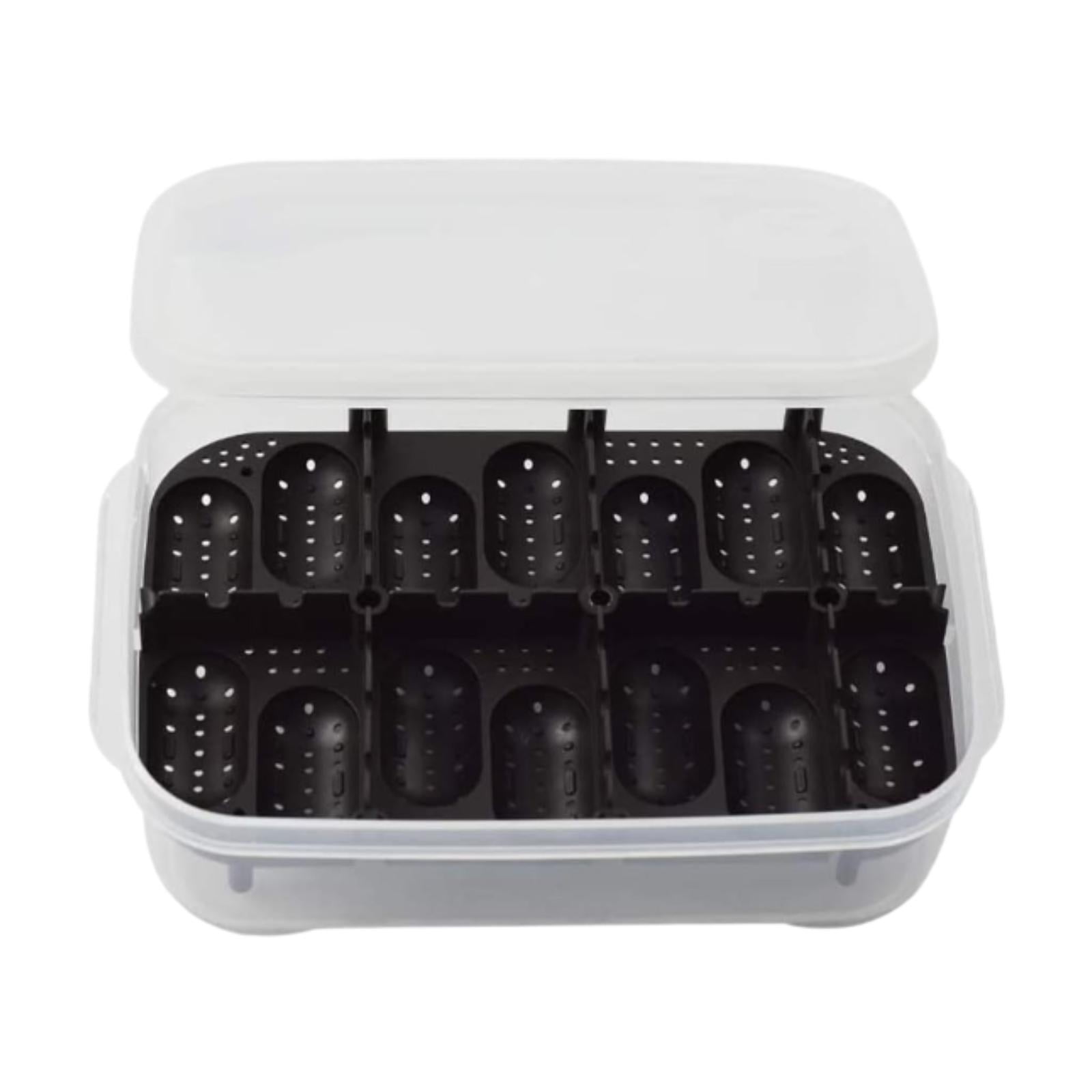 Reptile Breeding Box Egg Incubator 14 Grid Hatchery Box for Lizards ...