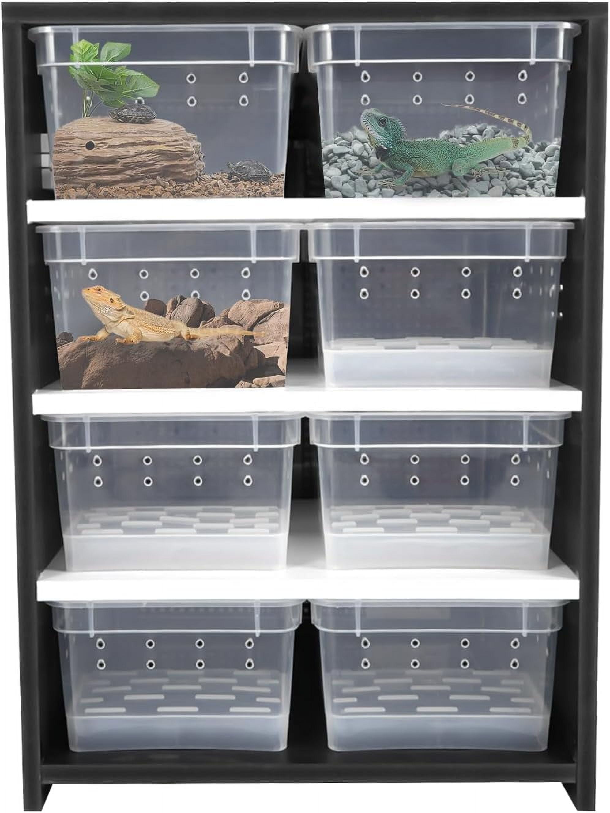 Reptile Breeding Cabinet with Hygrometer, Reptile Transparent Breeding ...