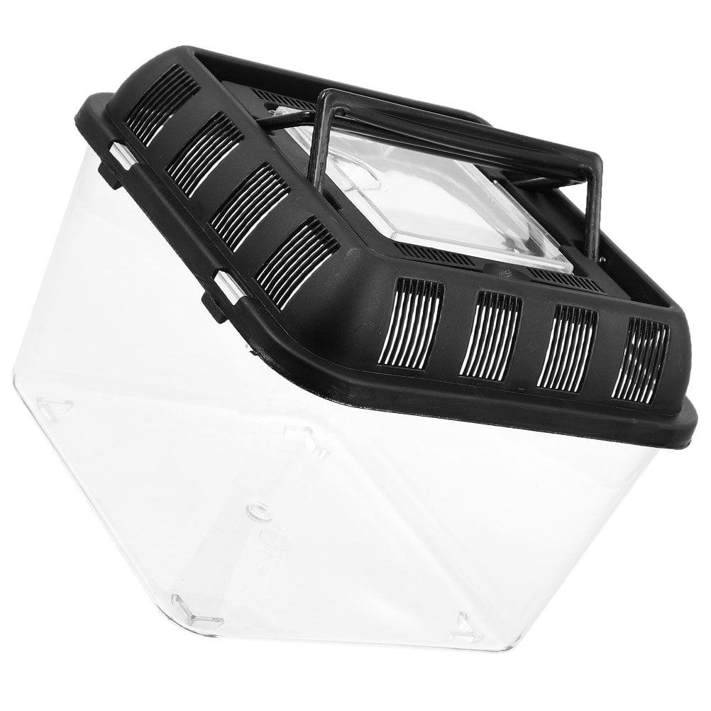 WORGEOUS Spider Enclosure Reptile Breeding Box Plastic Black 1 Set 7 ...