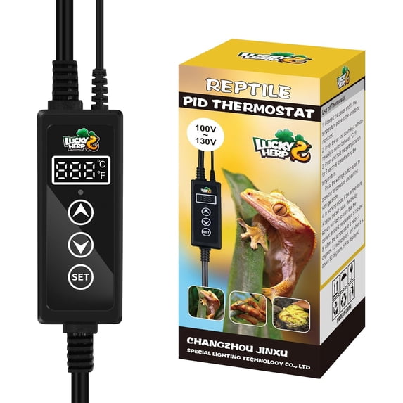 Reptile Dimming Thermostat, PID Heat Lamp Temperature Controller with ...
