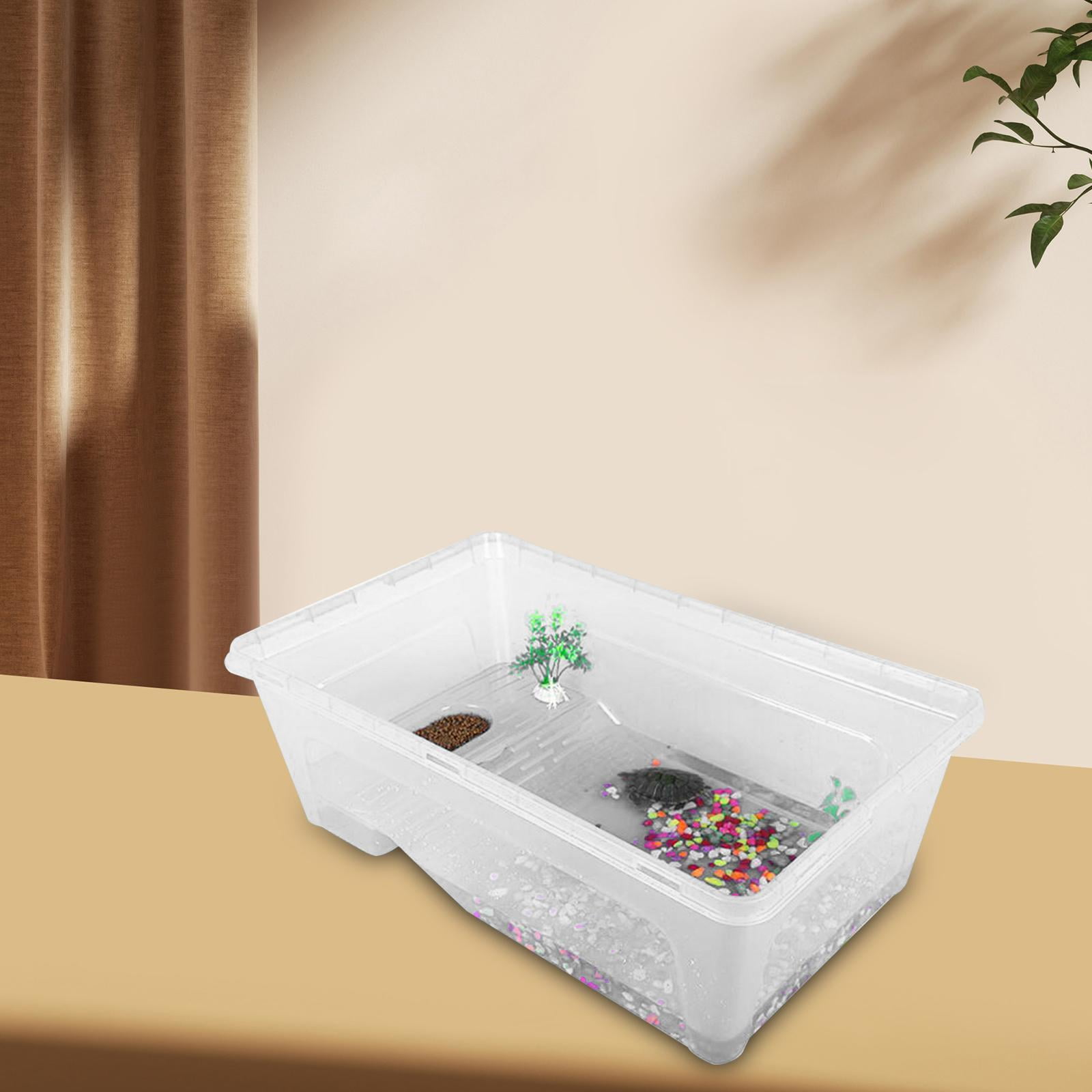 Reptile Habitat Box Turtles Tank Aquarium for Amphibians Tortoises ...