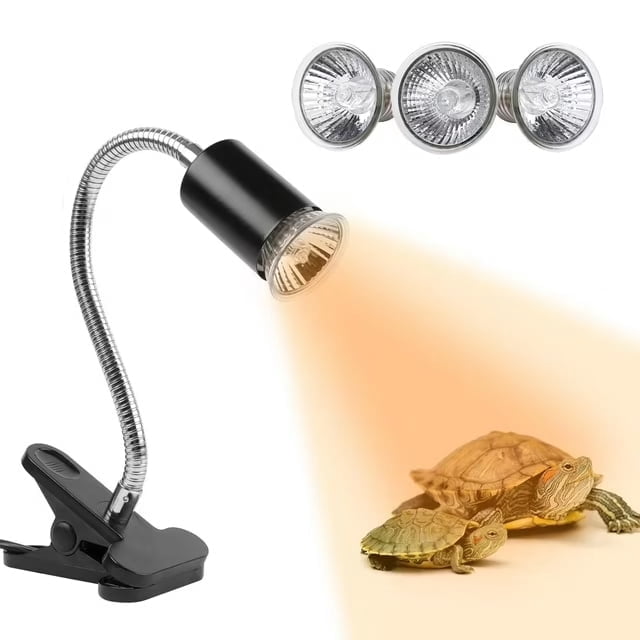 Reptile Heat Lamp Adjustable Tortoise UVA UVB Lamp Sunlight-Simulating ...