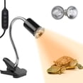 Reptile Heat Lamp with Clamp, Aquarium Turtle Tank Basking Light with ...