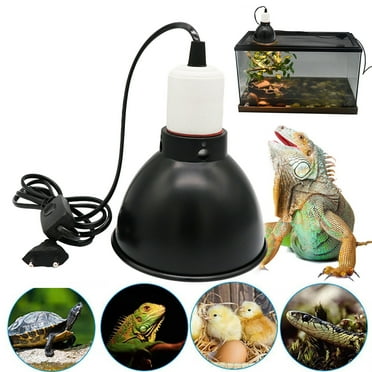 ZWQ Reptile Light Fixture with Dimming Thermostat, Deep Dome Reptile ...