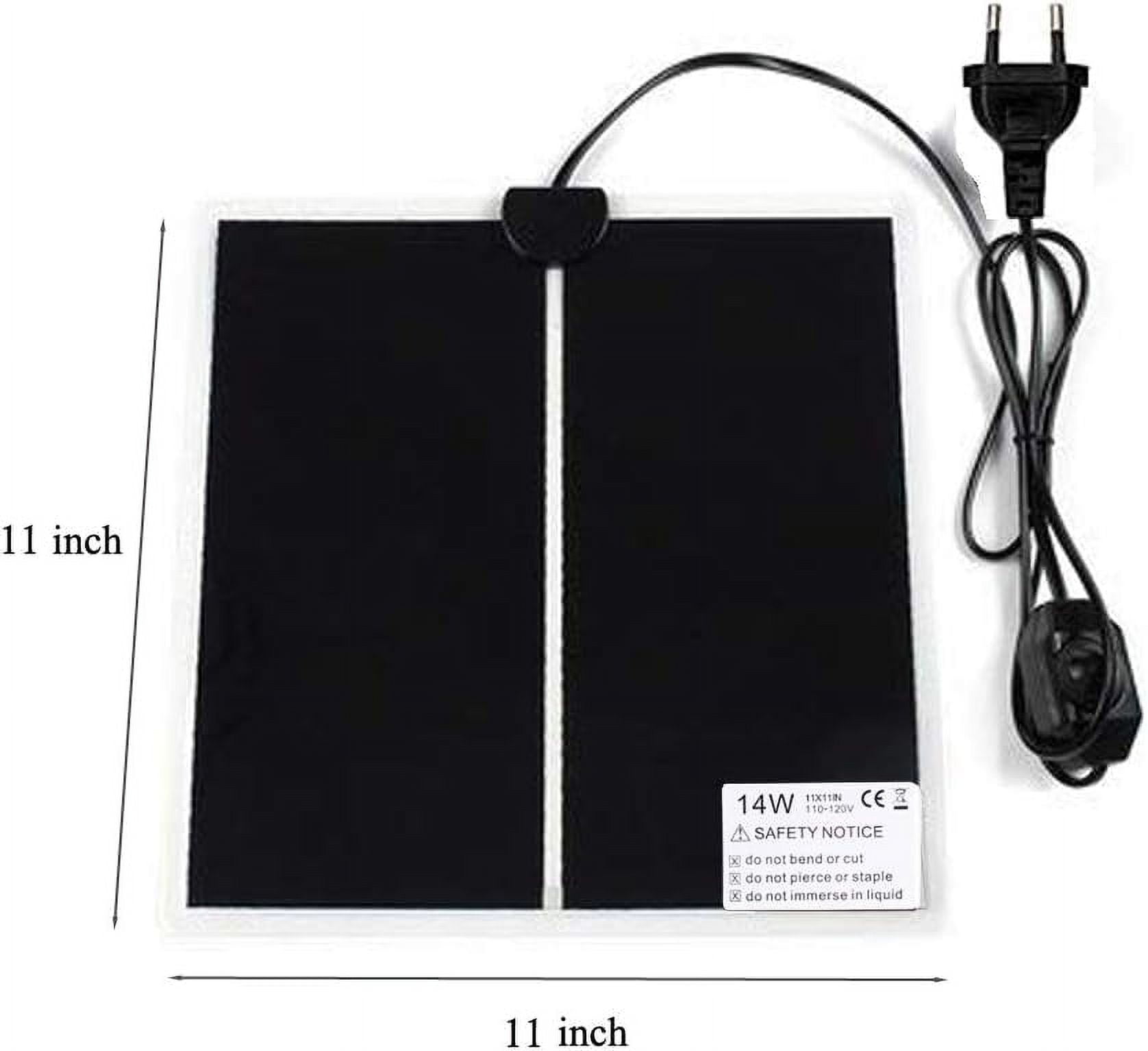 Reptile Heating Pad, 14W 11X11 Inch Adjustable Terrarium Heating Pad ...