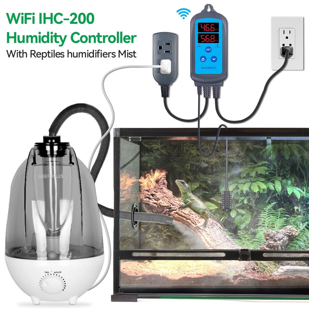 Reptile Humidifier Wet Fan Dehumidifiers+Humidity Control IHC-200 ...