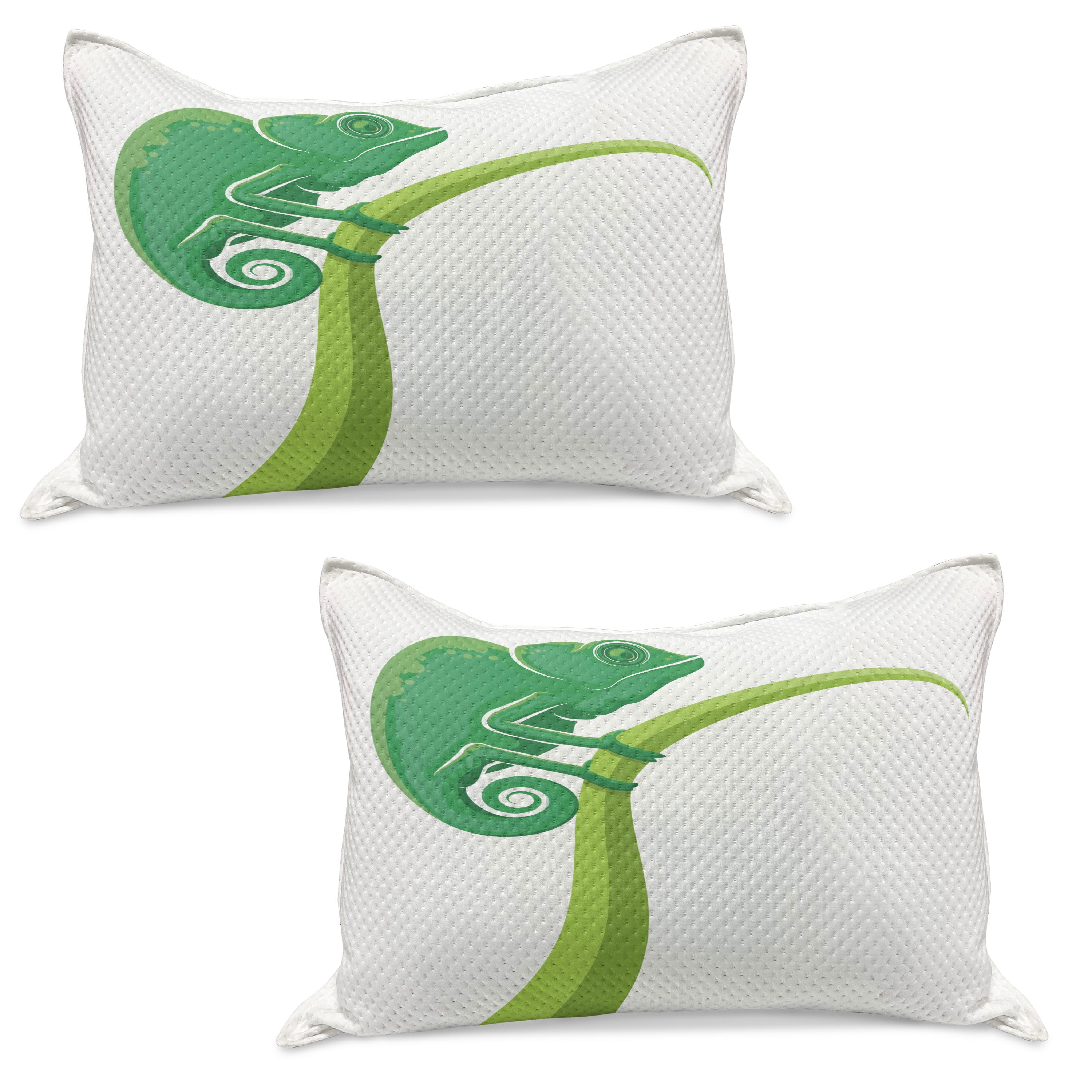 Reptile Knitted Quilt Pillowcover Set of 2, Exotic Grumpy Lizard ...