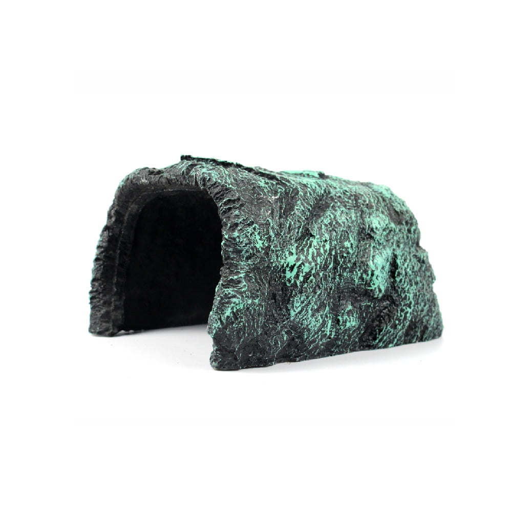 Reptile Large Opening Rock Cave Habitat Hide – for Aquariums ...