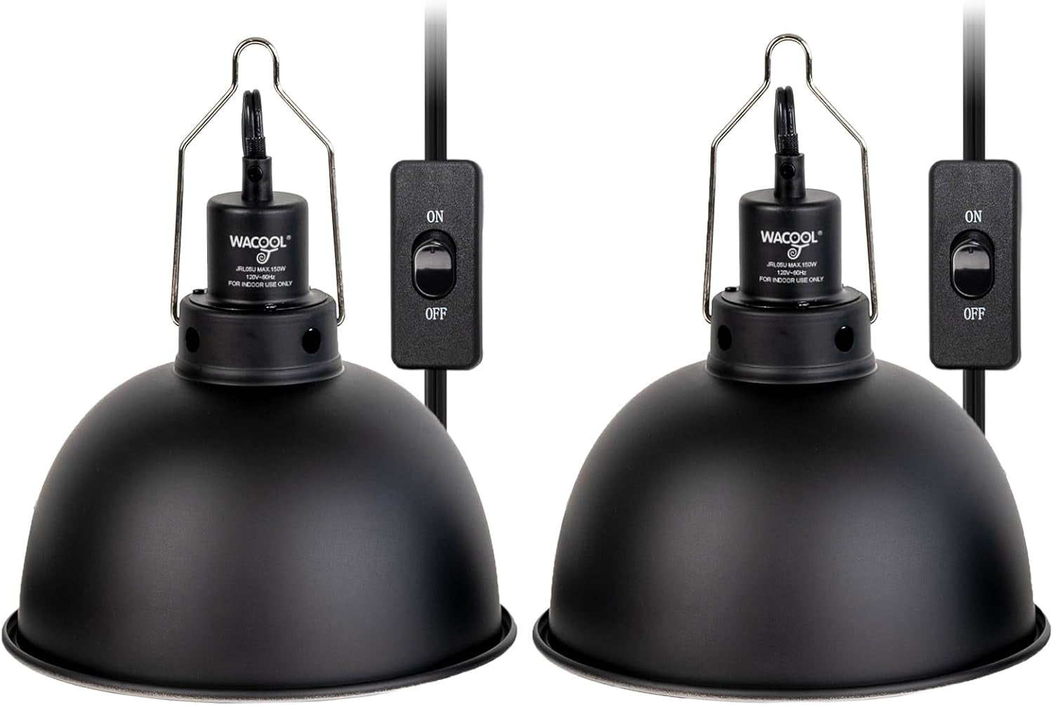 Reptile Light Fixture 2 Pack, 8.5 in Deep Dome Reptile Heat Lamp ...