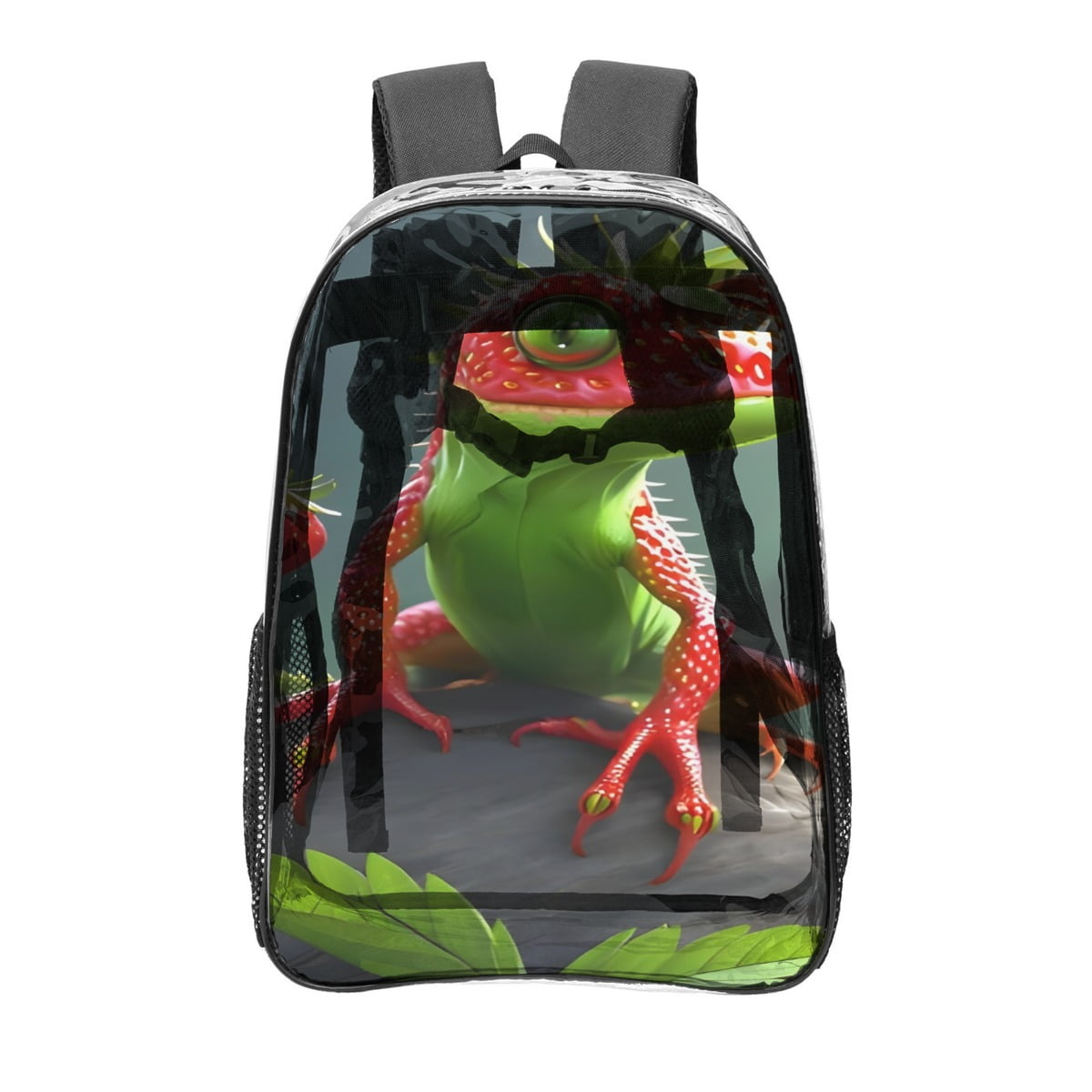 Reptile Lizard Pattern Transparent Backpack Lightweight And fashionable ...