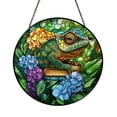 Reptile Lizard Stained Glass Suncatcher Window Decor Playful Nature ...