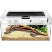 PawHut Small Turtle Aquarium Kit - Triple-Filtering Turtle Tank Reptile ...