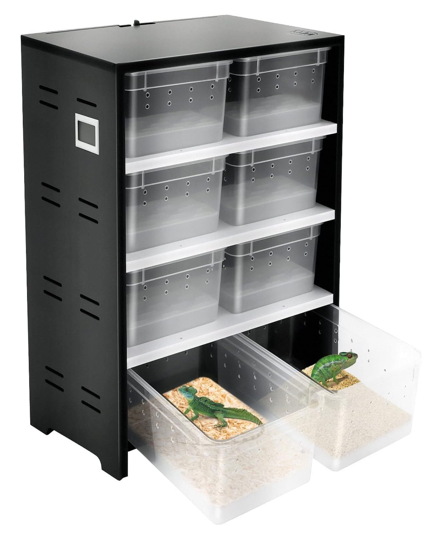 Reptile Rack System,Breeding Cabinet with Hygrometer,8pc Reptile ...