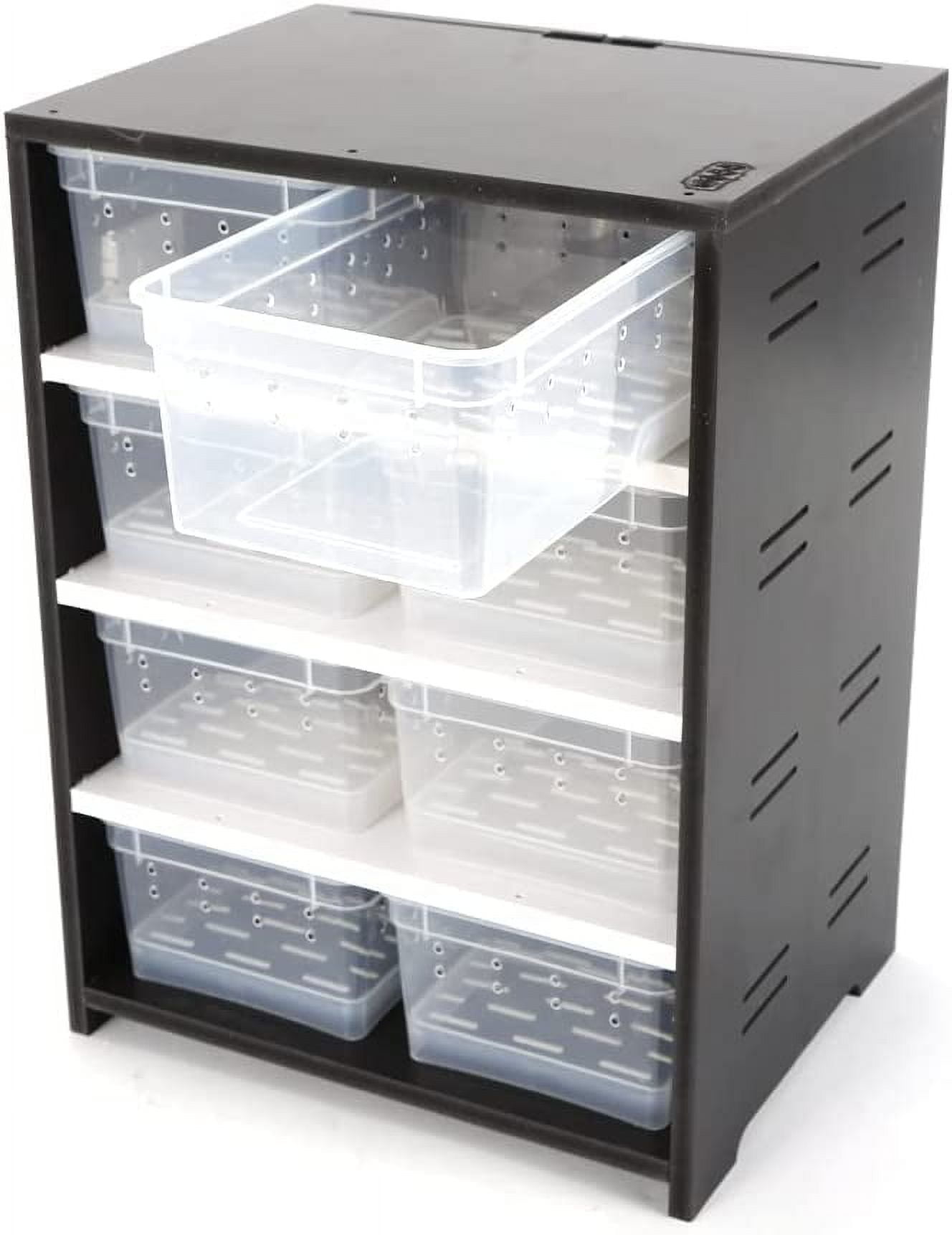 Reptile Rack System,Breeding Cabinet with Hygrometer,8pc Reptile ...
