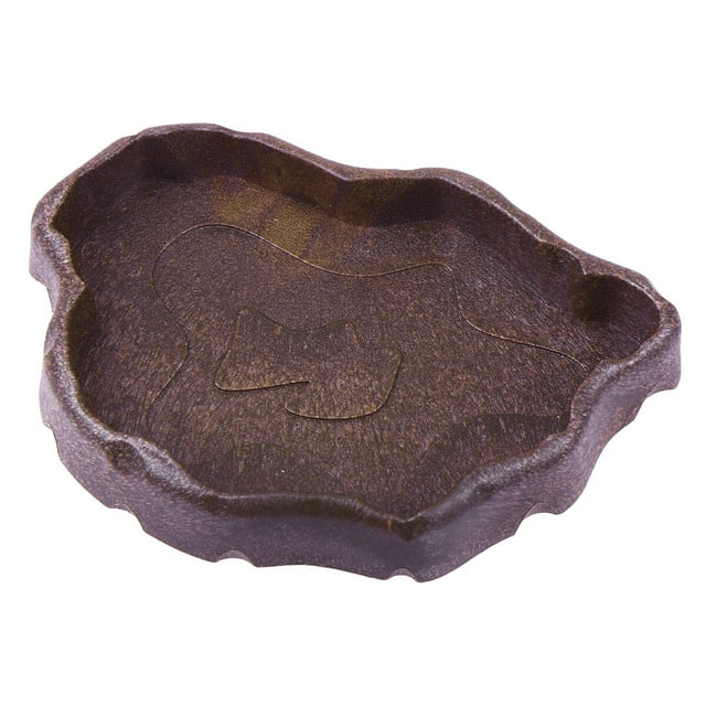 Reptile Resin Food Dish Water Basin Tortoise Feeding Bowl Practical ...