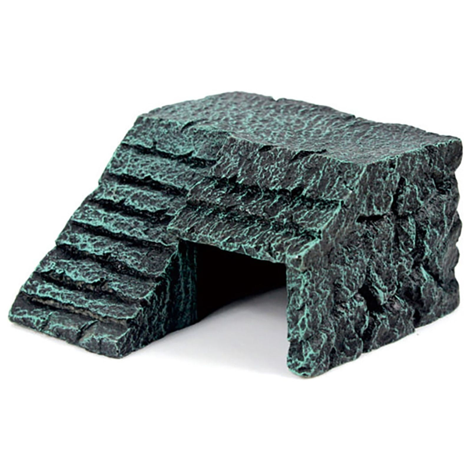 Reptile Resin Hide Cave with Stone Platform Cave for Reptiles Lizards ...