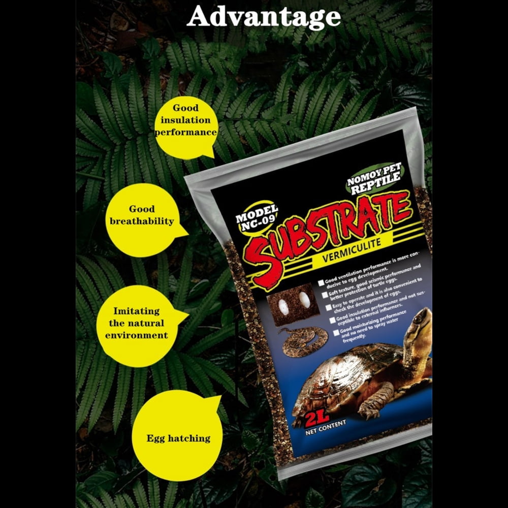 Reptile Substrate Vermiculite Bedding Snake Hibernant moisturizing Soil ...