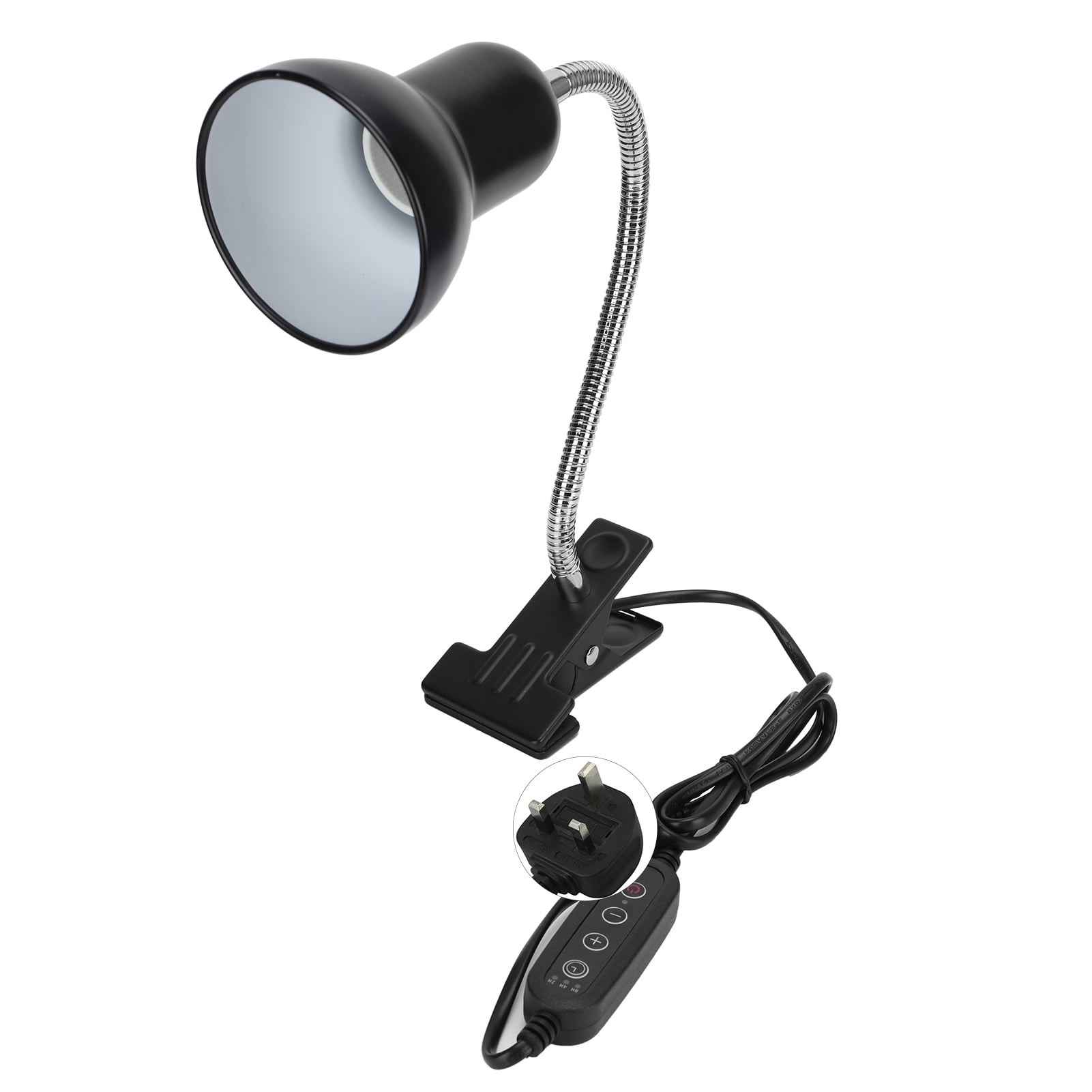 Reptile Sun Basking Lamp Clip on Bracket Metal Flexible Heating Light ...