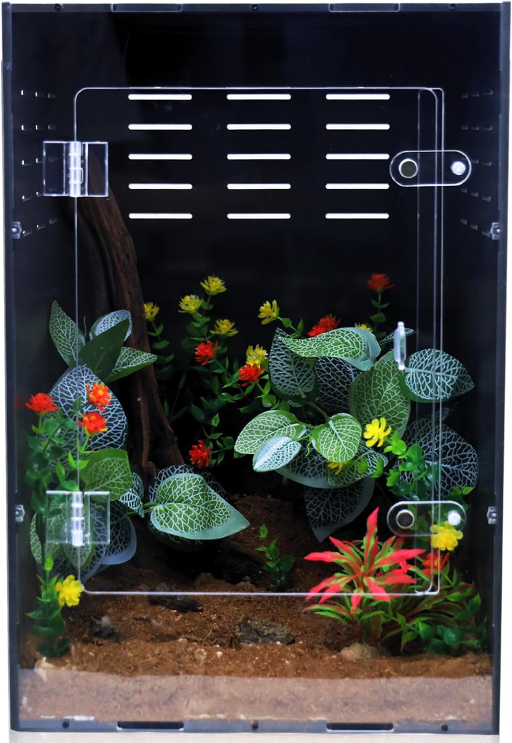 Reptile Tank Reptile Enclosure 18"x12"x12" Terrarium Lizard Tank ...