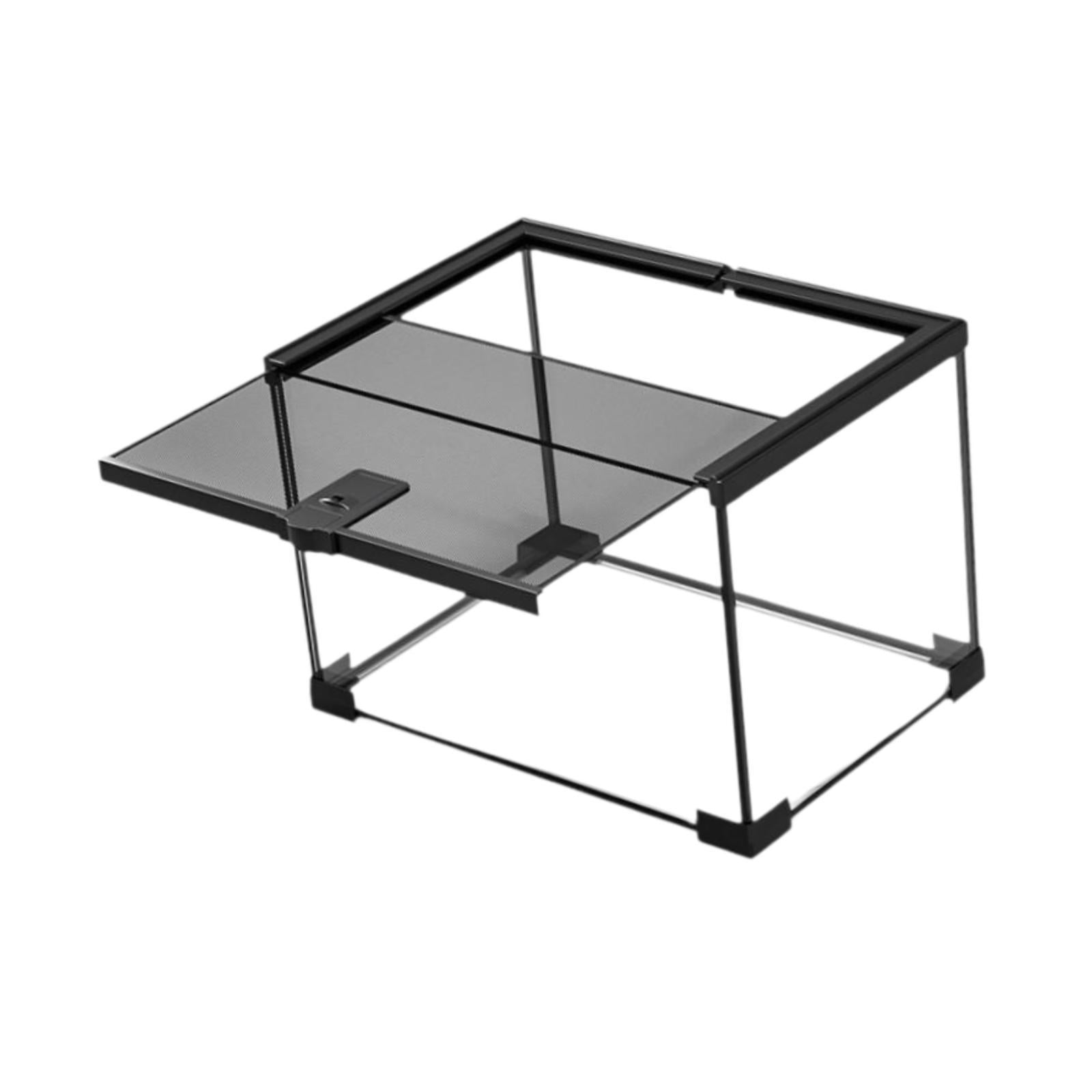 Reptile Terrarium Glass Hatching Container Sliding Door Transparent ...