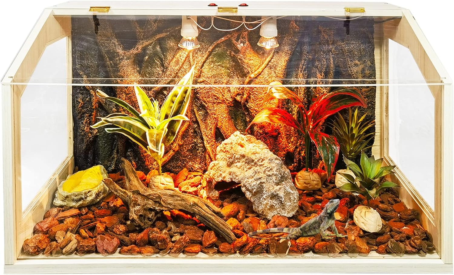 Reptile Terrarium, Lizard Tank Up to 68 Gallons, Bearded Dragon Tank ...