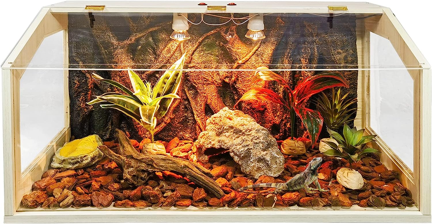 Reptile Terrarium, Lizard Tank Up to 68 Gallons, Bearded Dragon Tank ...