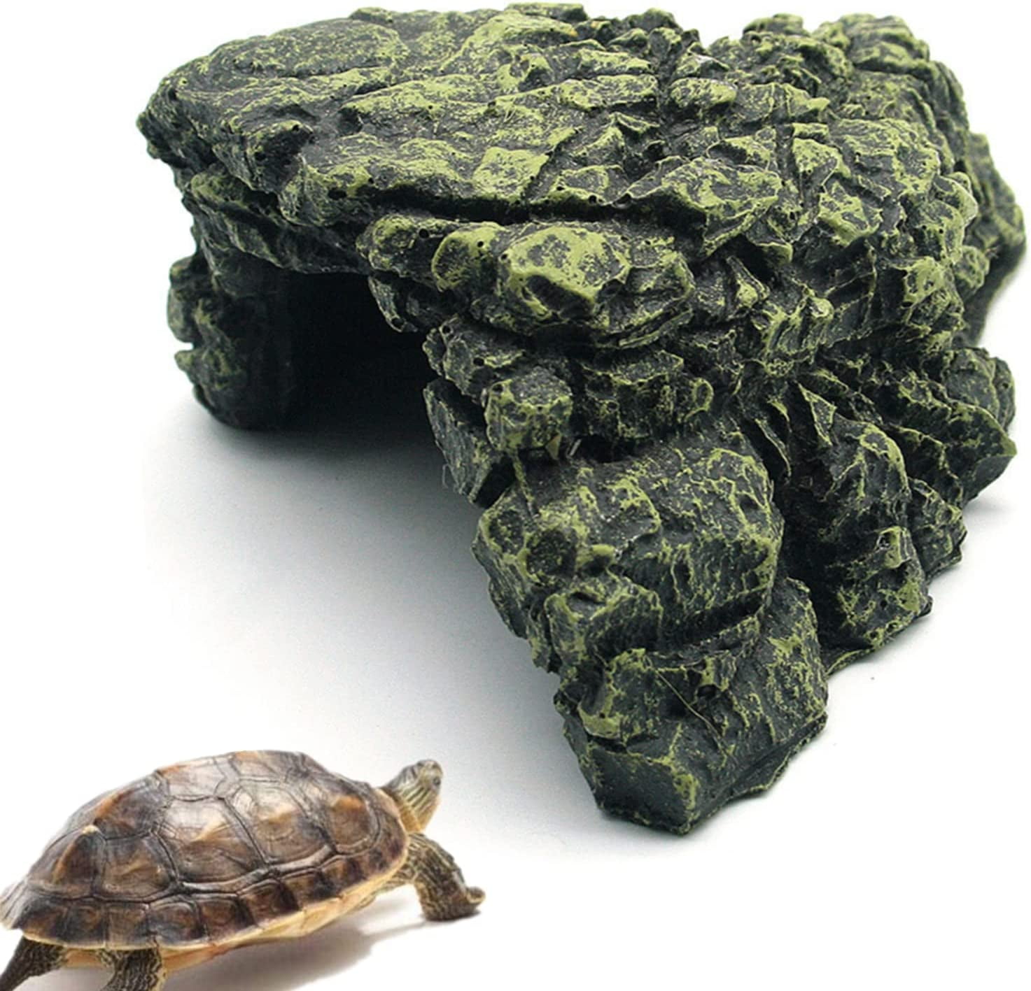 Reptile hideout, reptile cave aquarium, land turtle platform, shelter ...