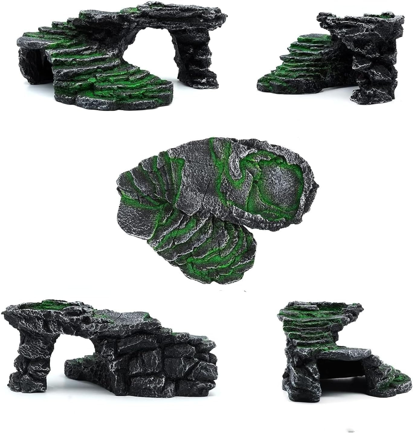Reptiles Basking Platform Climbing Ramp Habitat, Dock Resting Stone ...