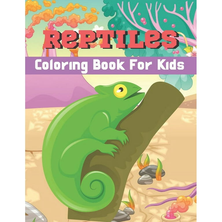 coloring book reptiles