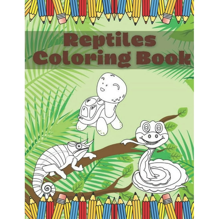 reptile coloring book for kids
