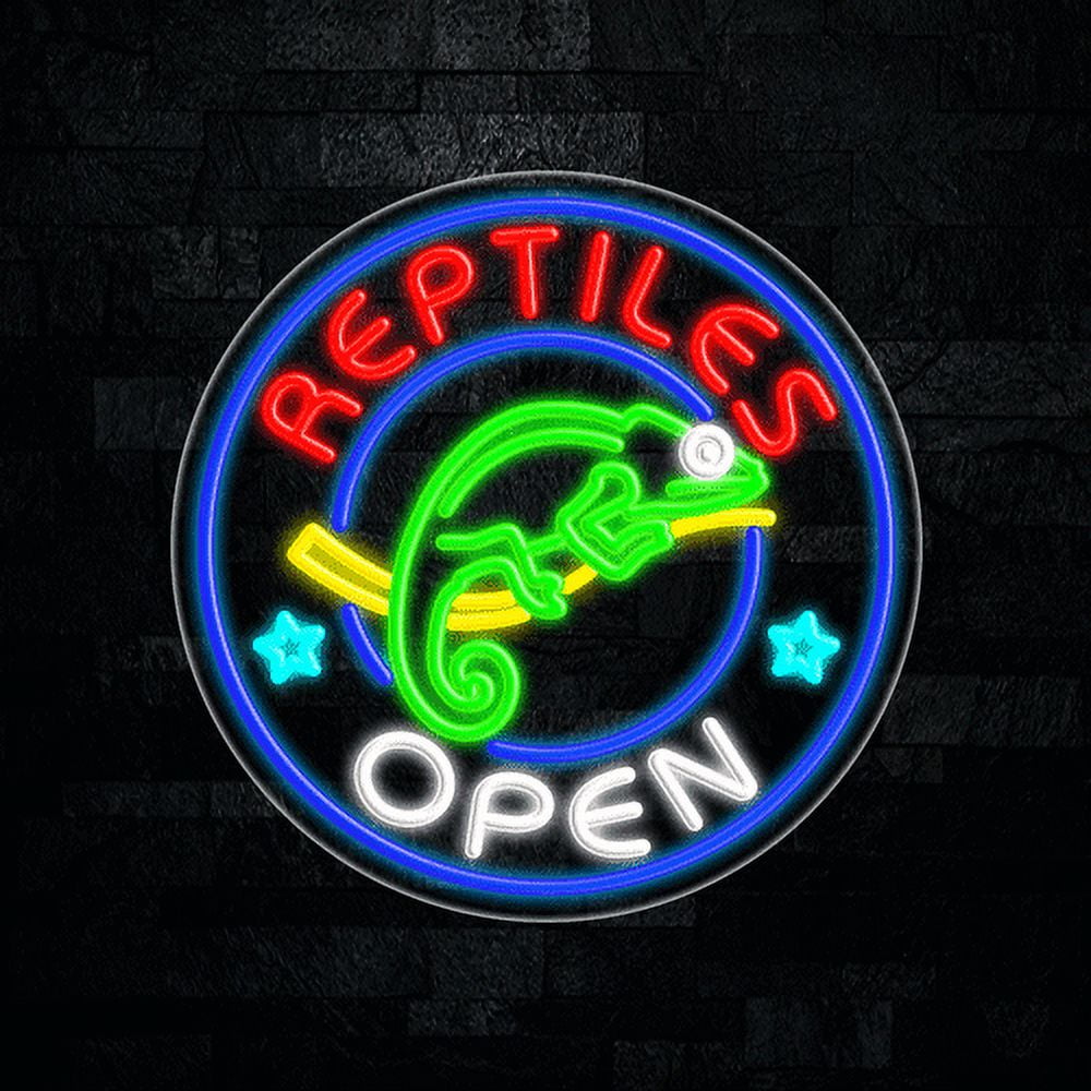 Reptiles LED Neon Sign 26"L x 26"H #31830 - Walmart.com