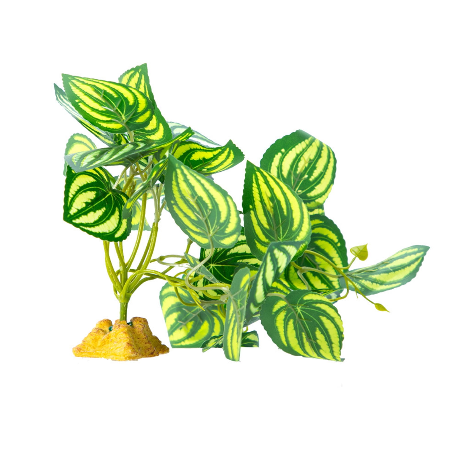 Reptiles Plant Hide Grass Flexible Leaves Terrarium Jungle Habita for ...