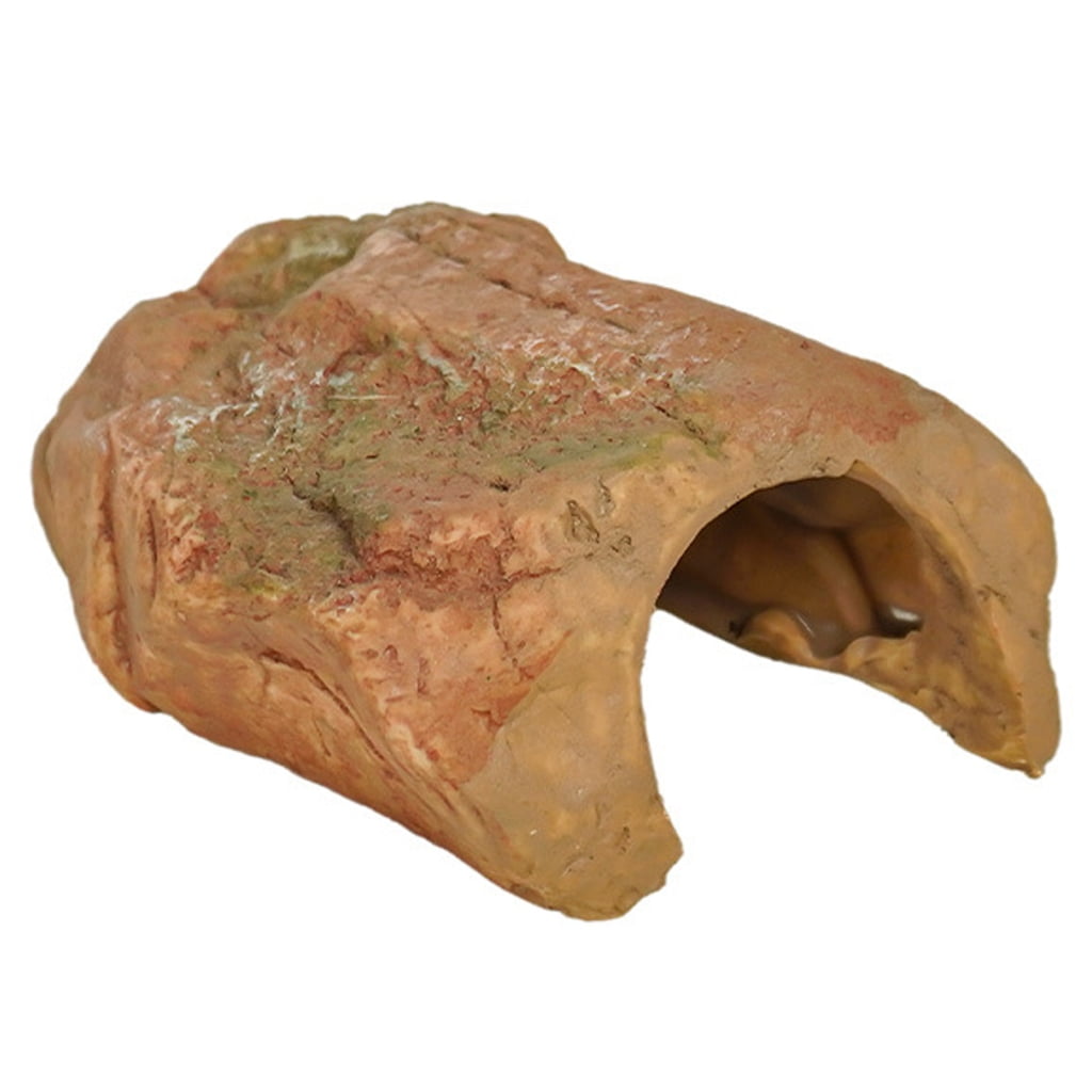 Reptiles Shelter Cave Resin Basking Platform Fish Hideouts Fishtanks ...