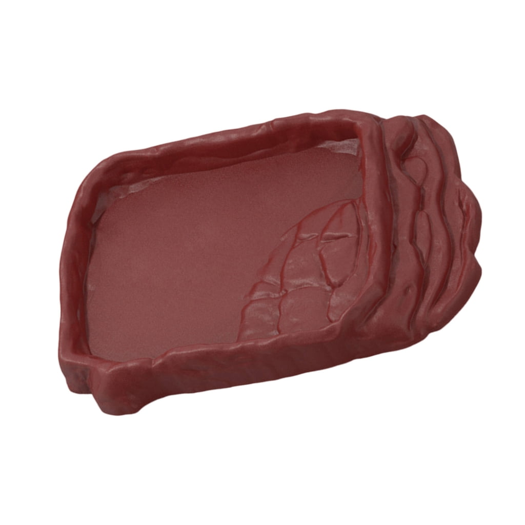 Reptiles Water Bowl With NonSlip Ramp For Turtles Lizards Pet Habitats ...