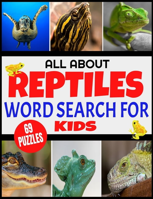 All about Reptiles Word Search for Kids: Fun and Challenging Word Find ...